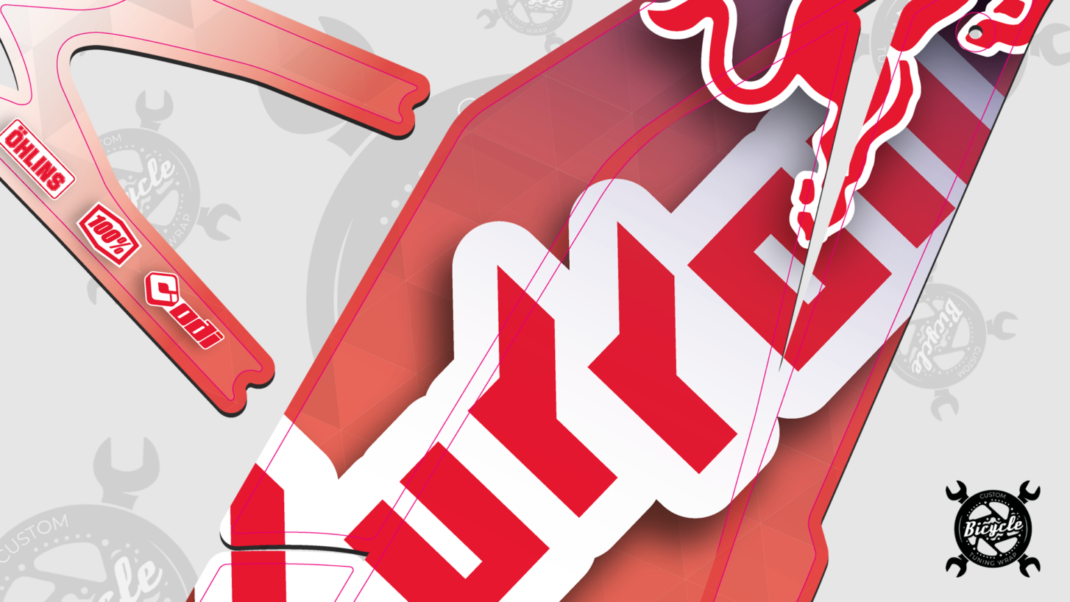 KIT DECALS PREMIUM SURRON LIGHT BEE X OFF-ROAD / ON ROAD RED CRYSTAL ...