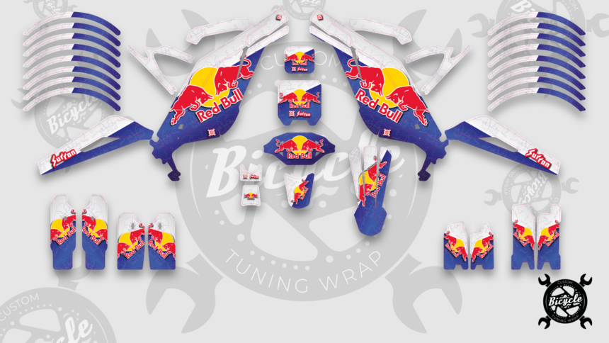 KIT DECALS STANDARD SURRON LIGHT BEE X OFF-ROAD / ON ROAD RED BULL ...