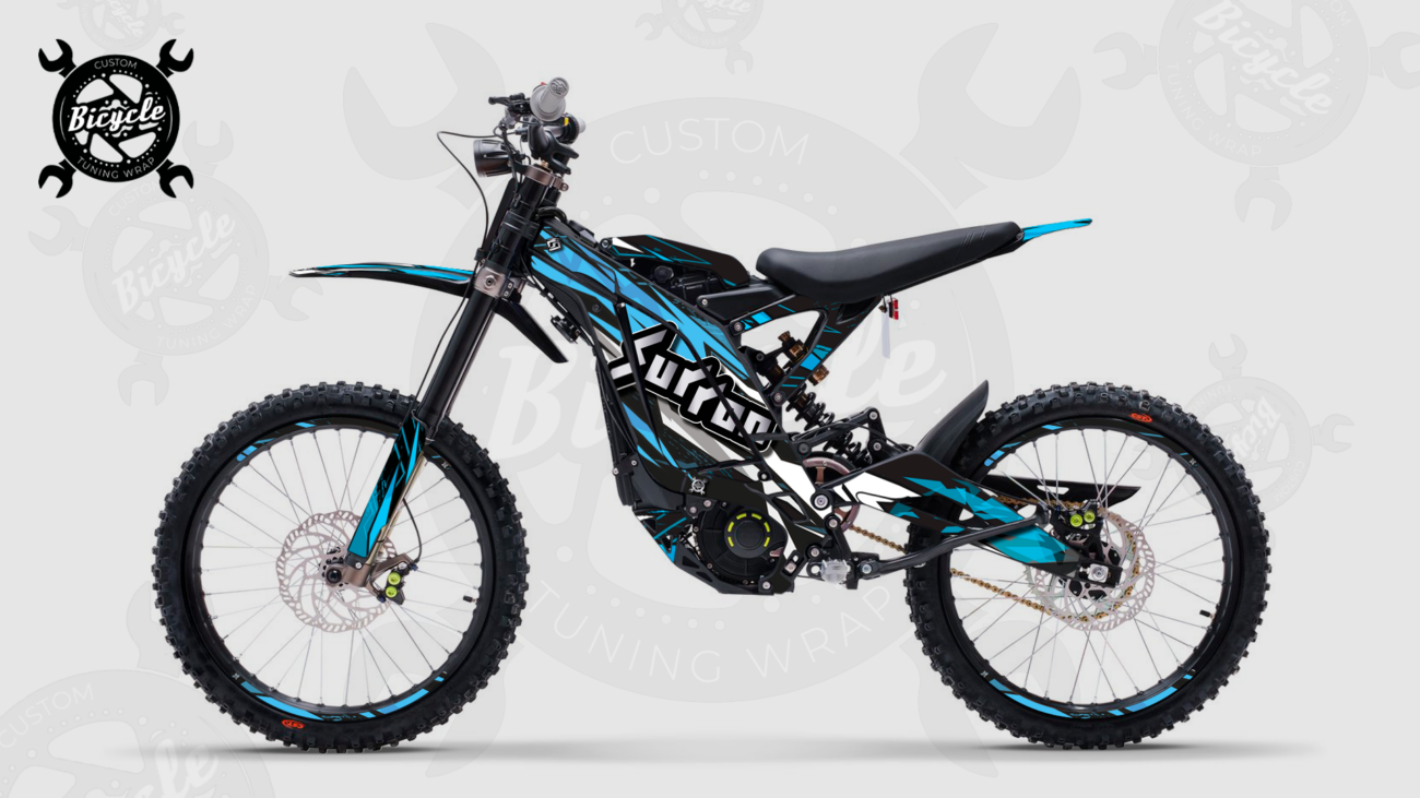 KIT DECALS STANDARD SURRON STORM BEE SPEED FREAK BLUE – Custom Bike ...