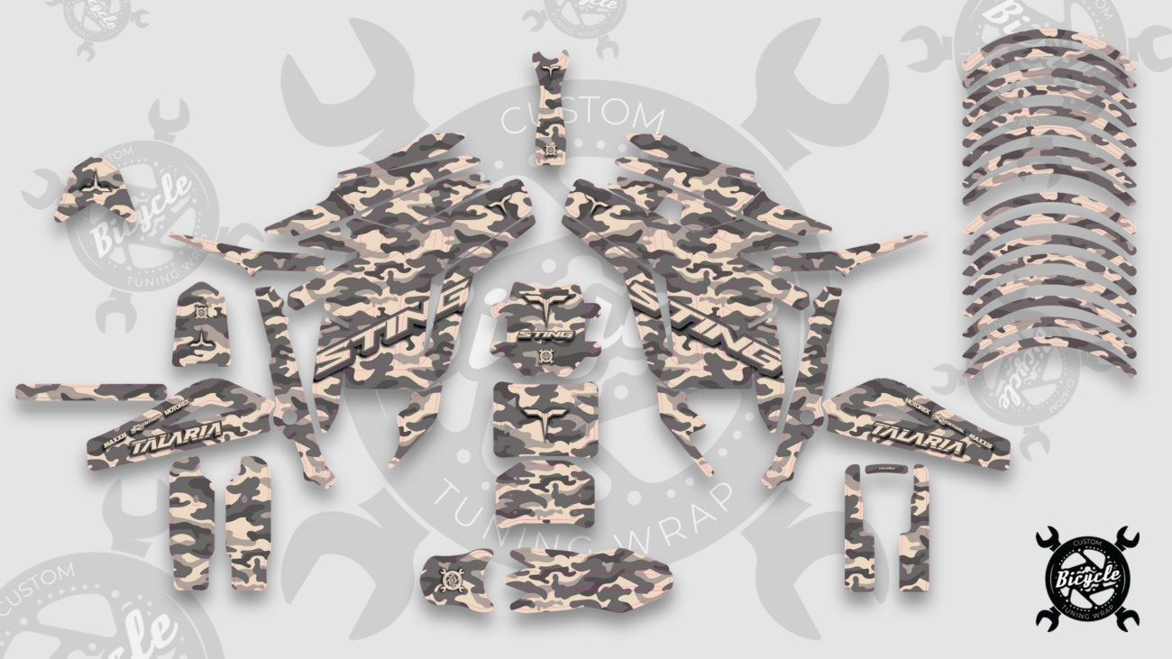 KIT DECALS STANDARD TALARIA STING OFF-ROAD / ON ROAD SPEED PATTERN ...