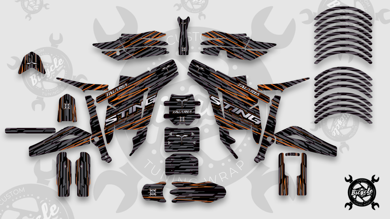 KIT DECALS STANDARD TALARIA STING OFF-ROAD / ON ROAD CAMO DESERT ...